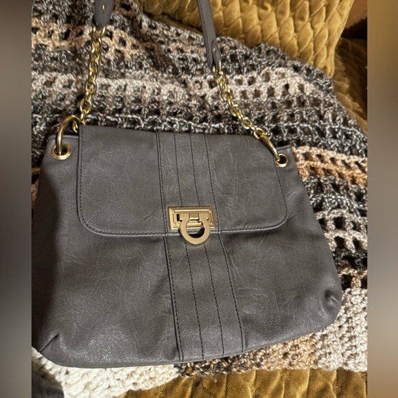 mark. | Bags | Vintage Mark Elegant Black Faux Leather Shoulder Bag ...